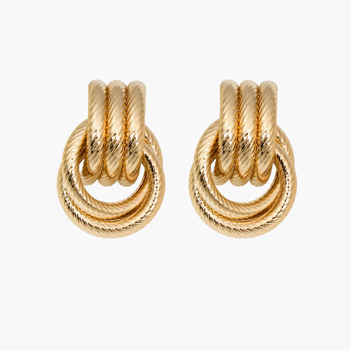 Kyrell | Textured Twisted Studs – Mae London